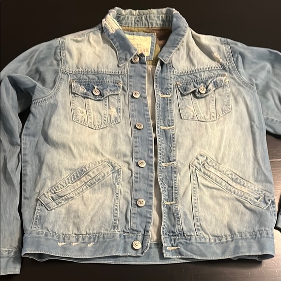 Smoke rise | Jackets & Coats | Smoke Rise Light Blue Denim Distressed ...